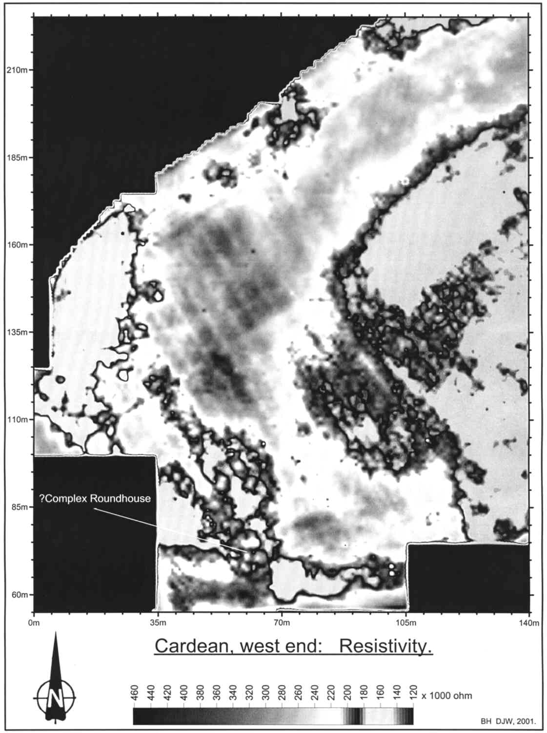 Cardean 2001: Geophysical Survey | The Roman Gask Project