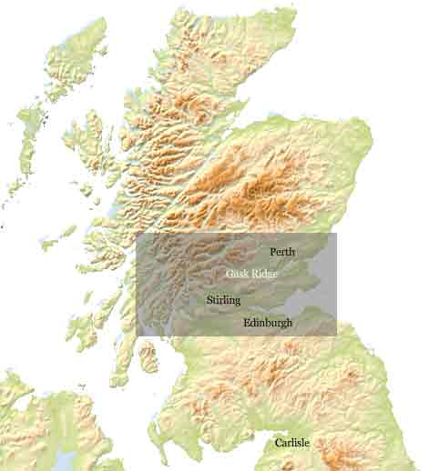 Maps of the Gask Ridge Area | The Roman Gask Project